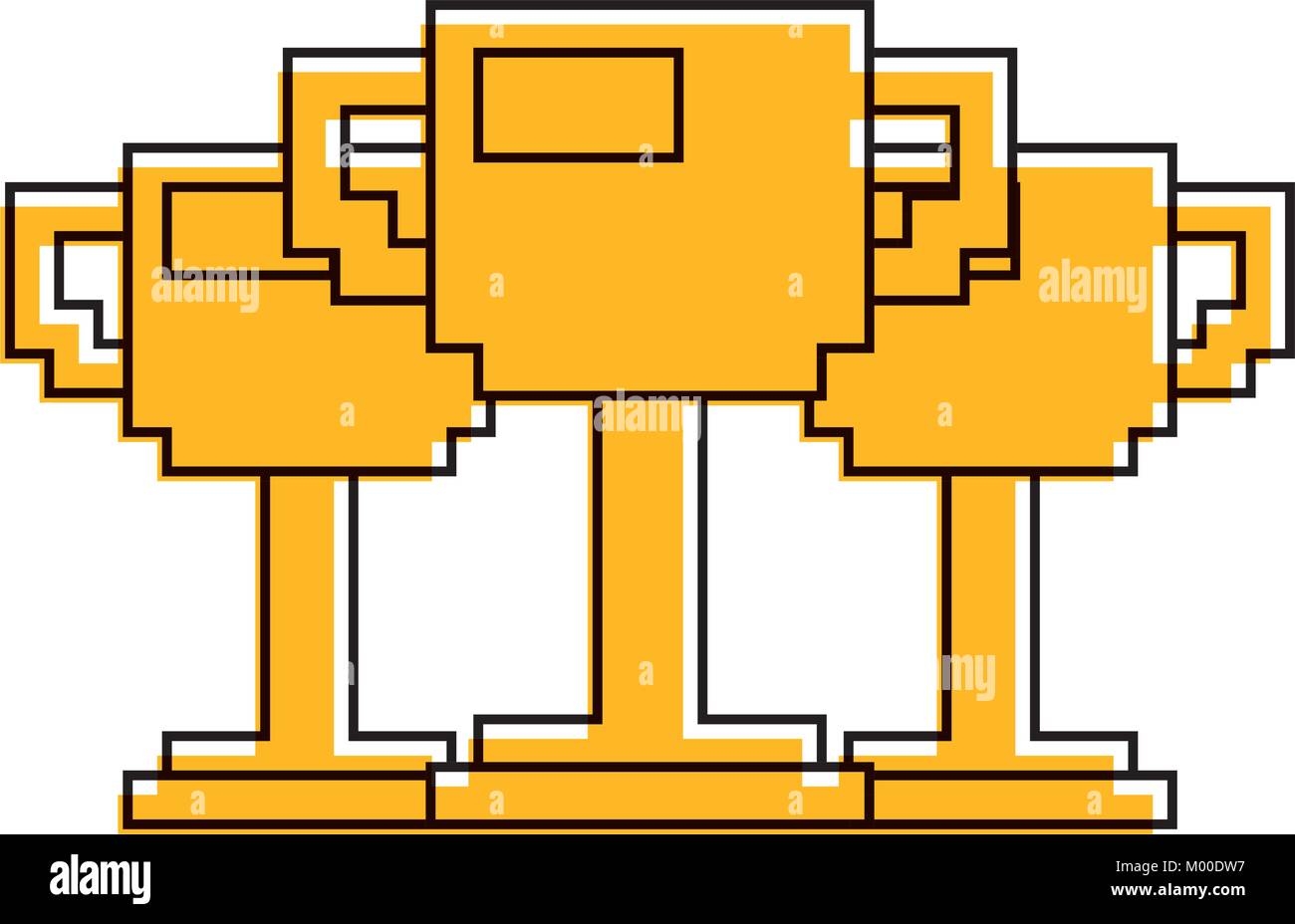 set of pixelated trophy award game Stock Vector Image & Art - Alamy