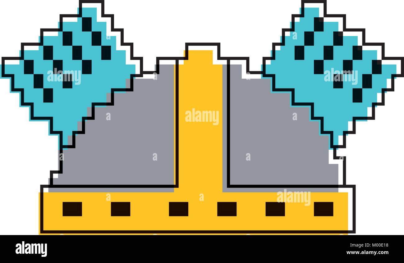 pixel helmet protection game icon Stock Vector Image & Art - Alamy