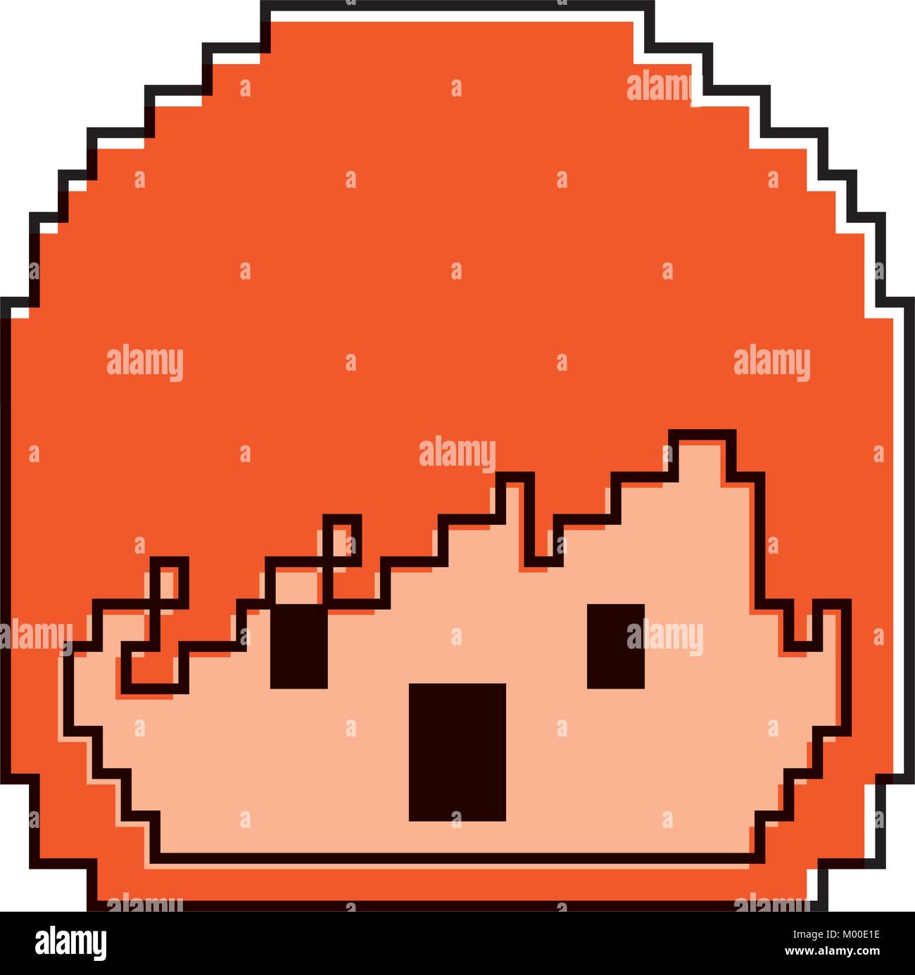 Boy face pixel art hi-res stock photography and images - Alamy