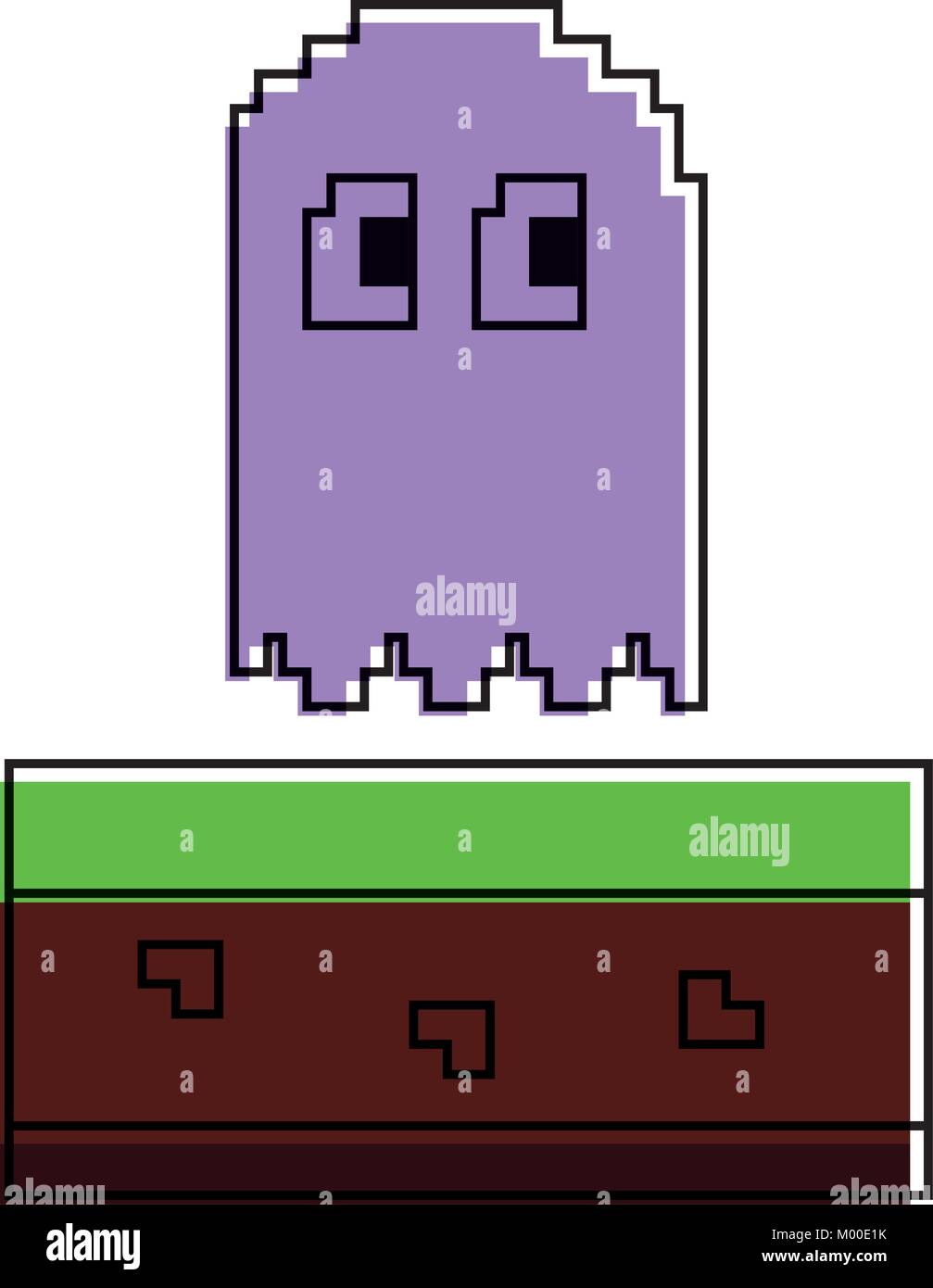 pixel ghost game play character arcade Stock Vector Image & Art - Alamy