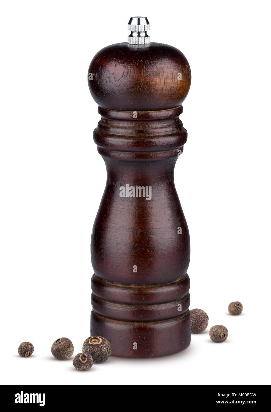 Vintage pepper mill on black hi-res stock photography and images - Alamy