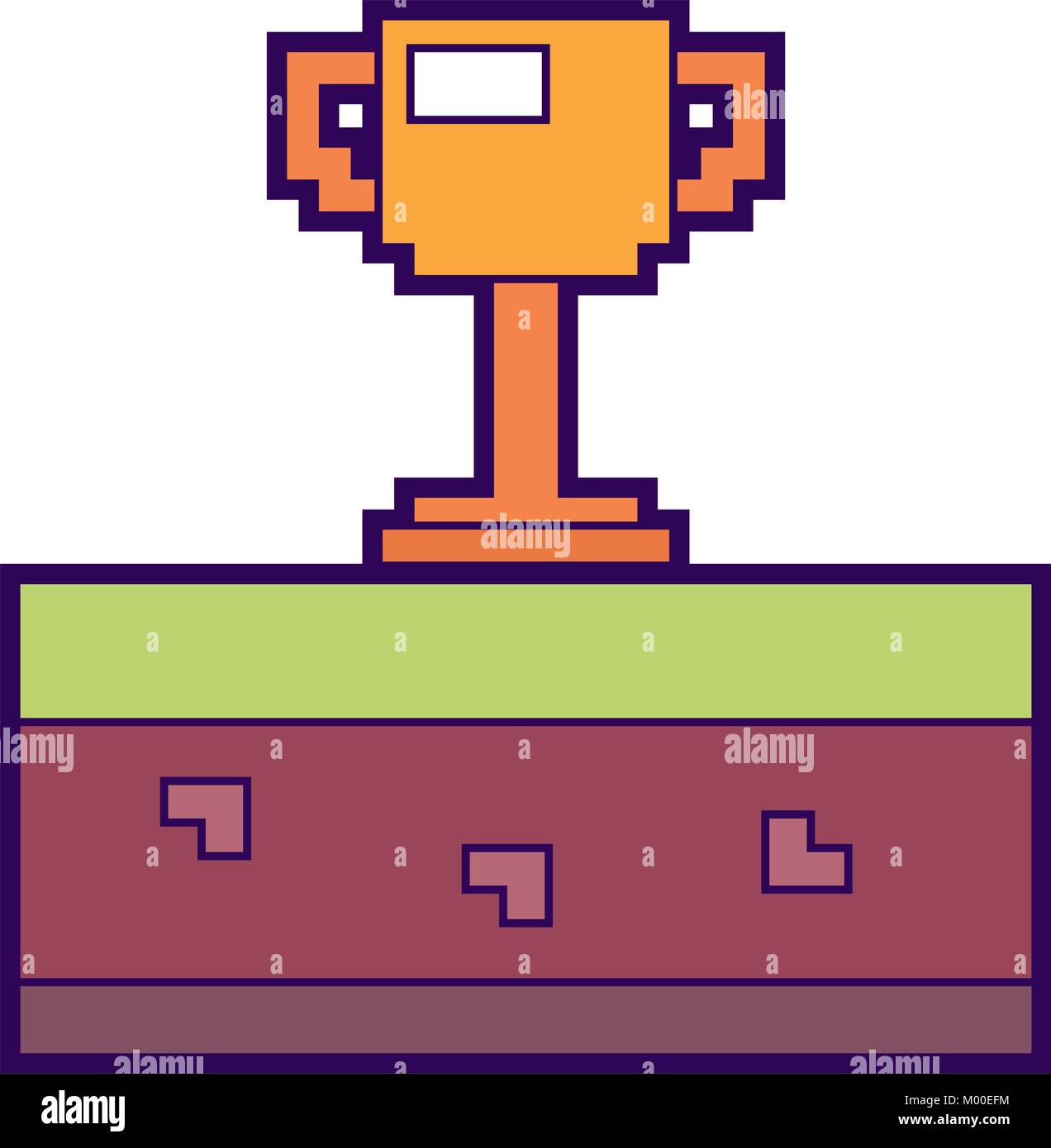 pixelated trophy cup award game Stock Vector Image & Art - Alamy