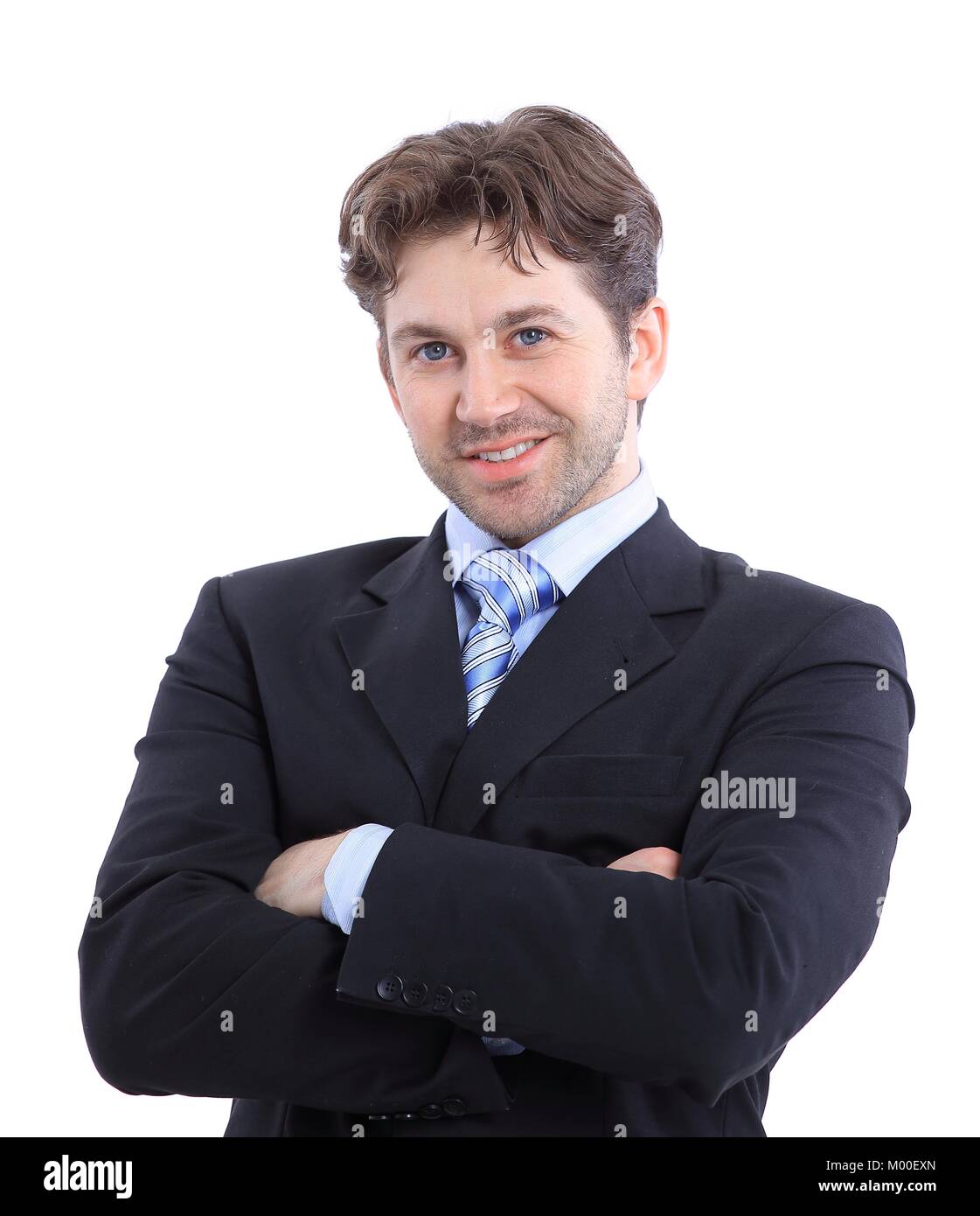 in full growth. portrait of a successful businessman Stock Photo - Alamy