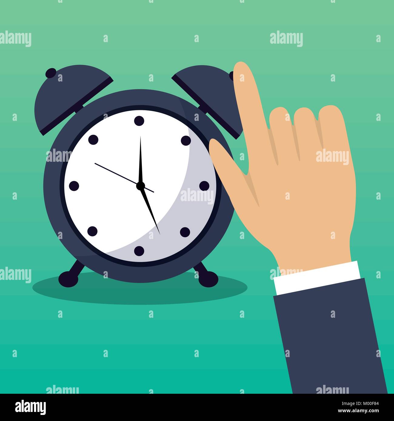 Man alarm clock mobile Stock Vector Images - Alamy