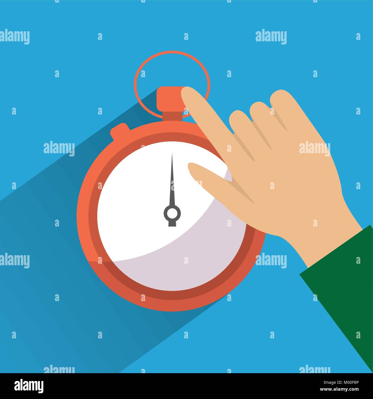 hand touch stopwatch clock time Stock Vector Image & Art - Alamy