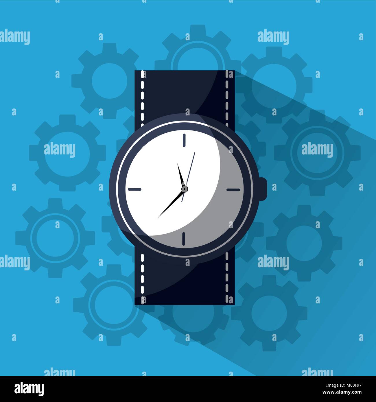 black wrist watch clock time work Stock Vector Image & Art - Alamy