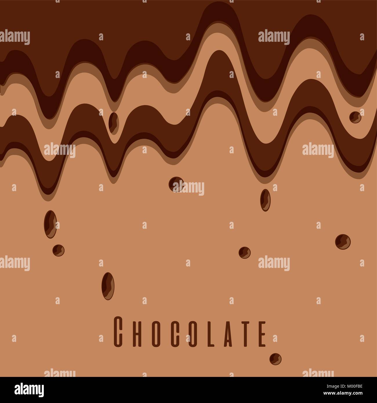 Melted chocolate dripping Stock Vector Images - Alamy
