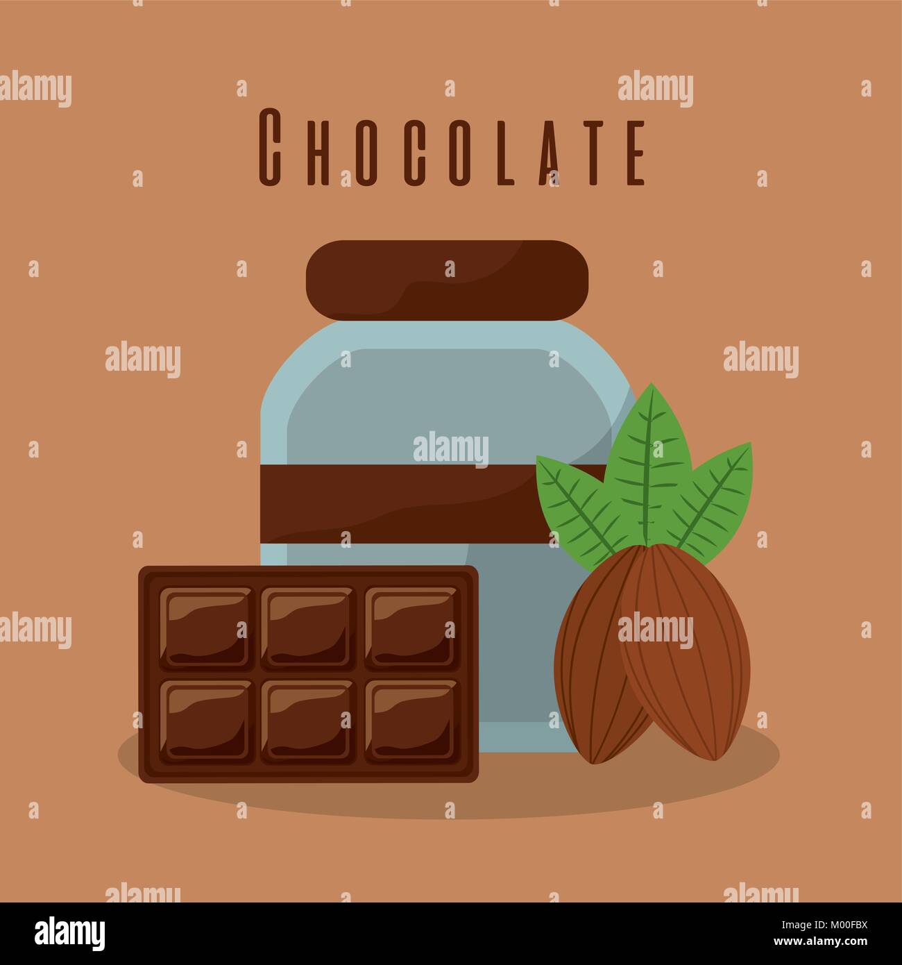 Brown ice cream chocolate syrup Stock Vector Images - Alamy