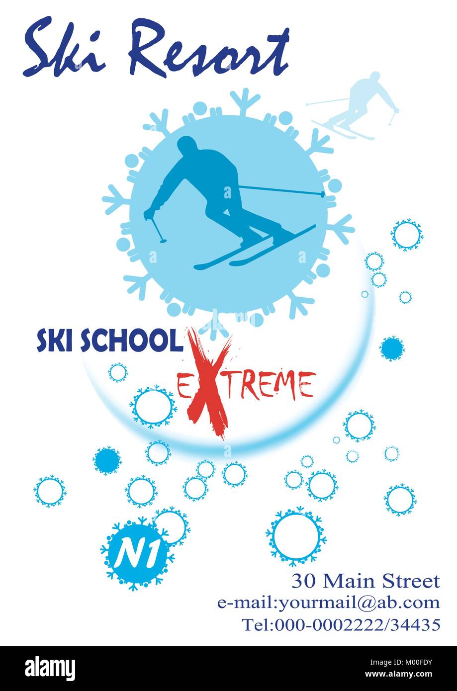 Sliding into winter Stock Vector Images - Alamy