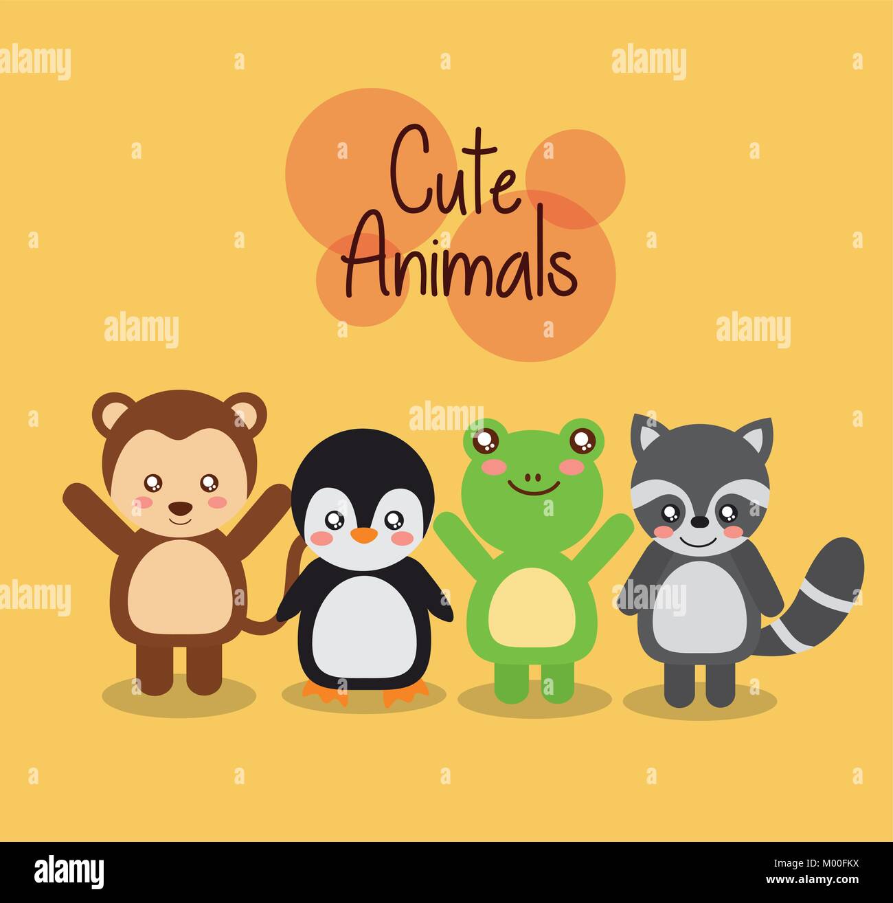 set cute animals wildlife fauna Stock Vector Image & Art - Alamy