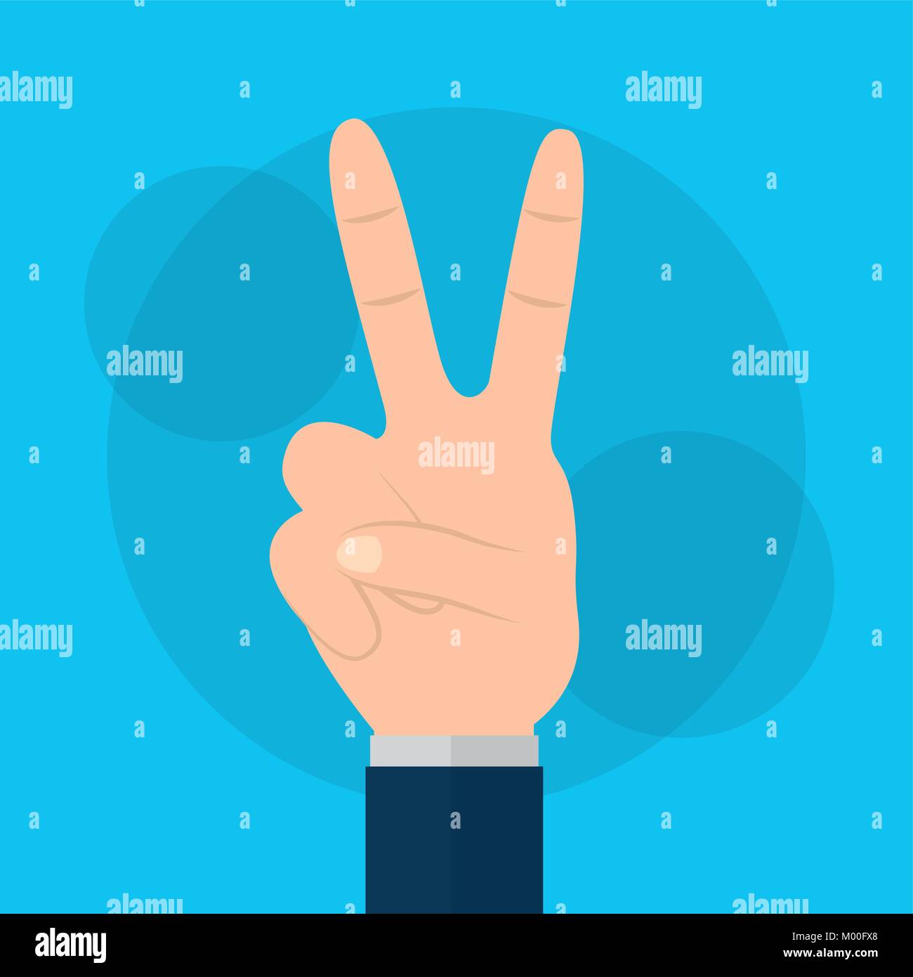 love and peace human hand gesture Stock Vector Image & Art - Alamy