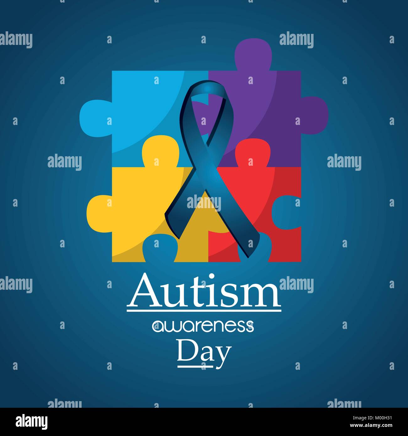 autism awareness day poster medical help Stock Vector Image & Art - Alamy