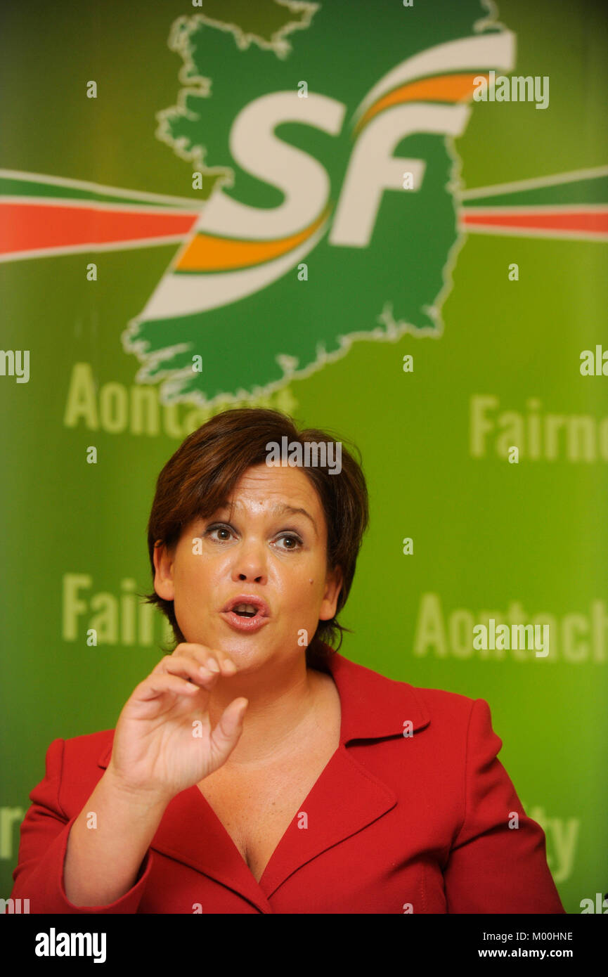 Mary Lou McDonald. Sinn Fein Vice President, Mary Lou Mc Donald, will ...