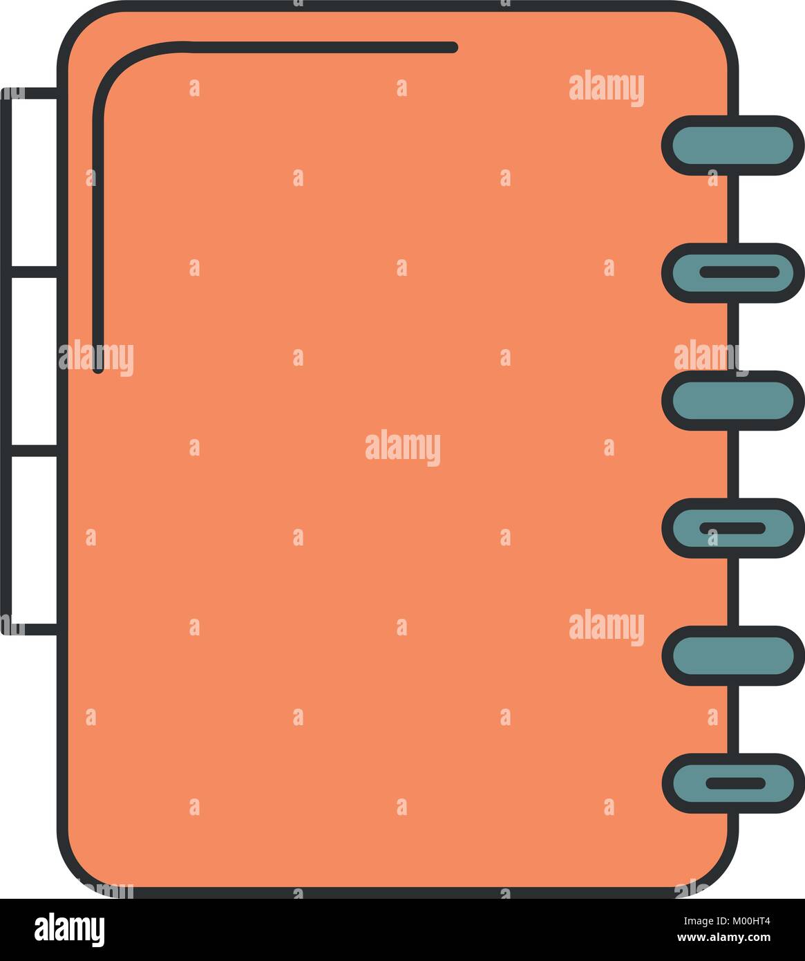 office notebook with tabs vector illustration design Stock Vector Image ...