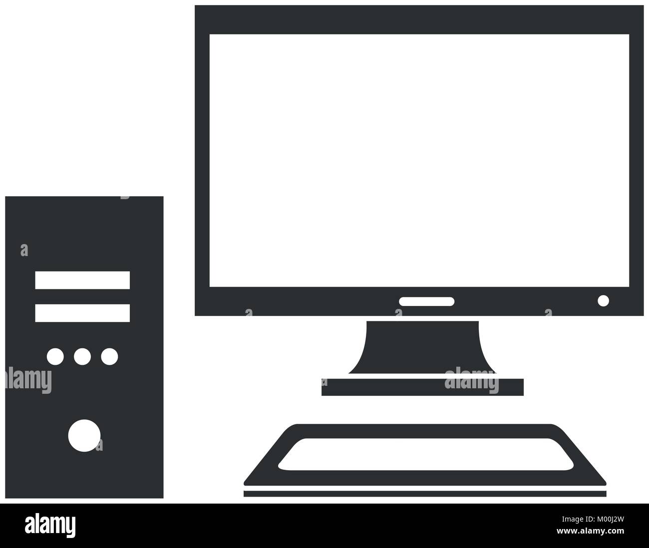 computer desktop isolated icon vector illustration design Stock Vector ...