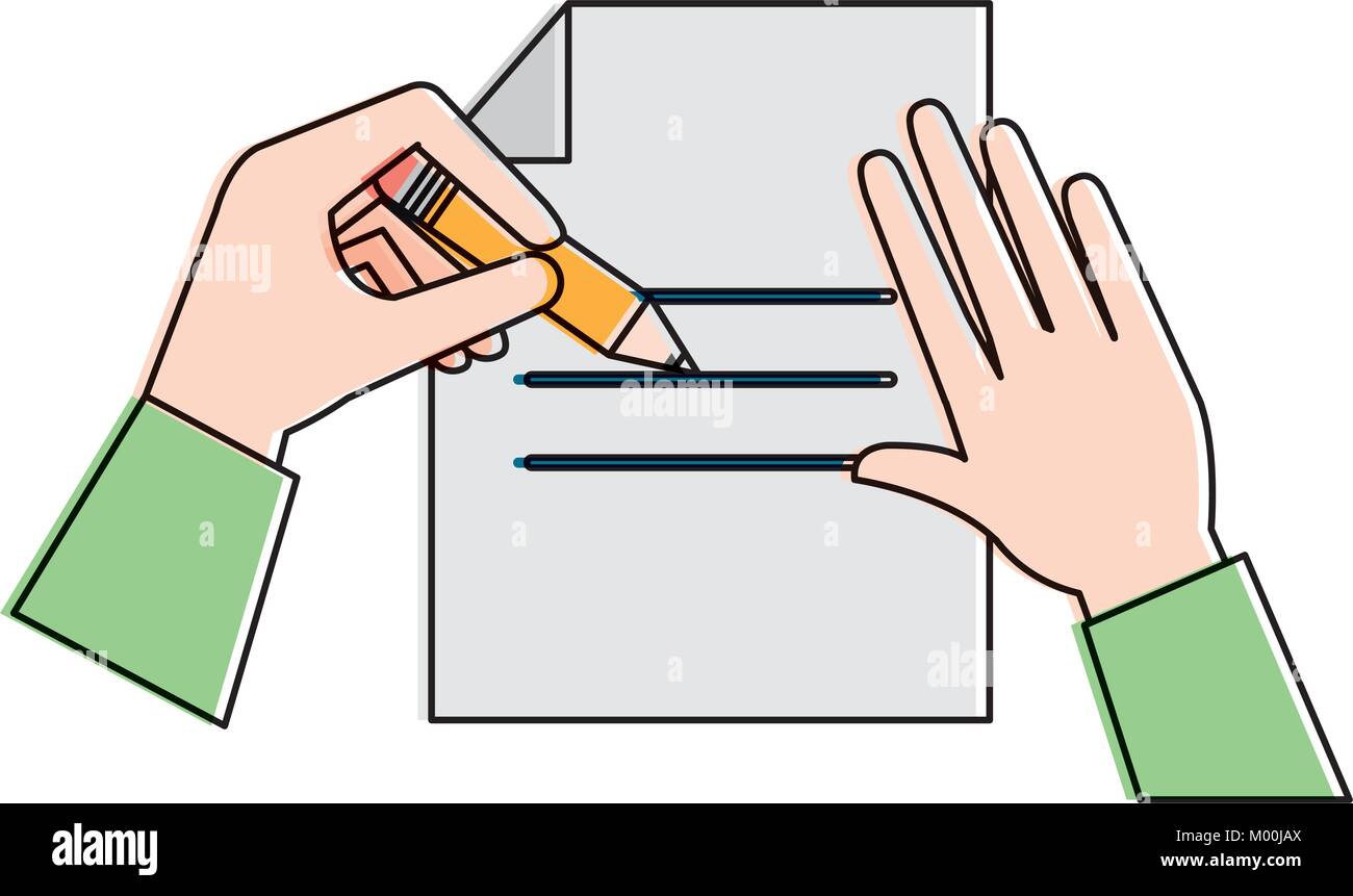 Hand write paperwork Stock Vector Images - Alamy