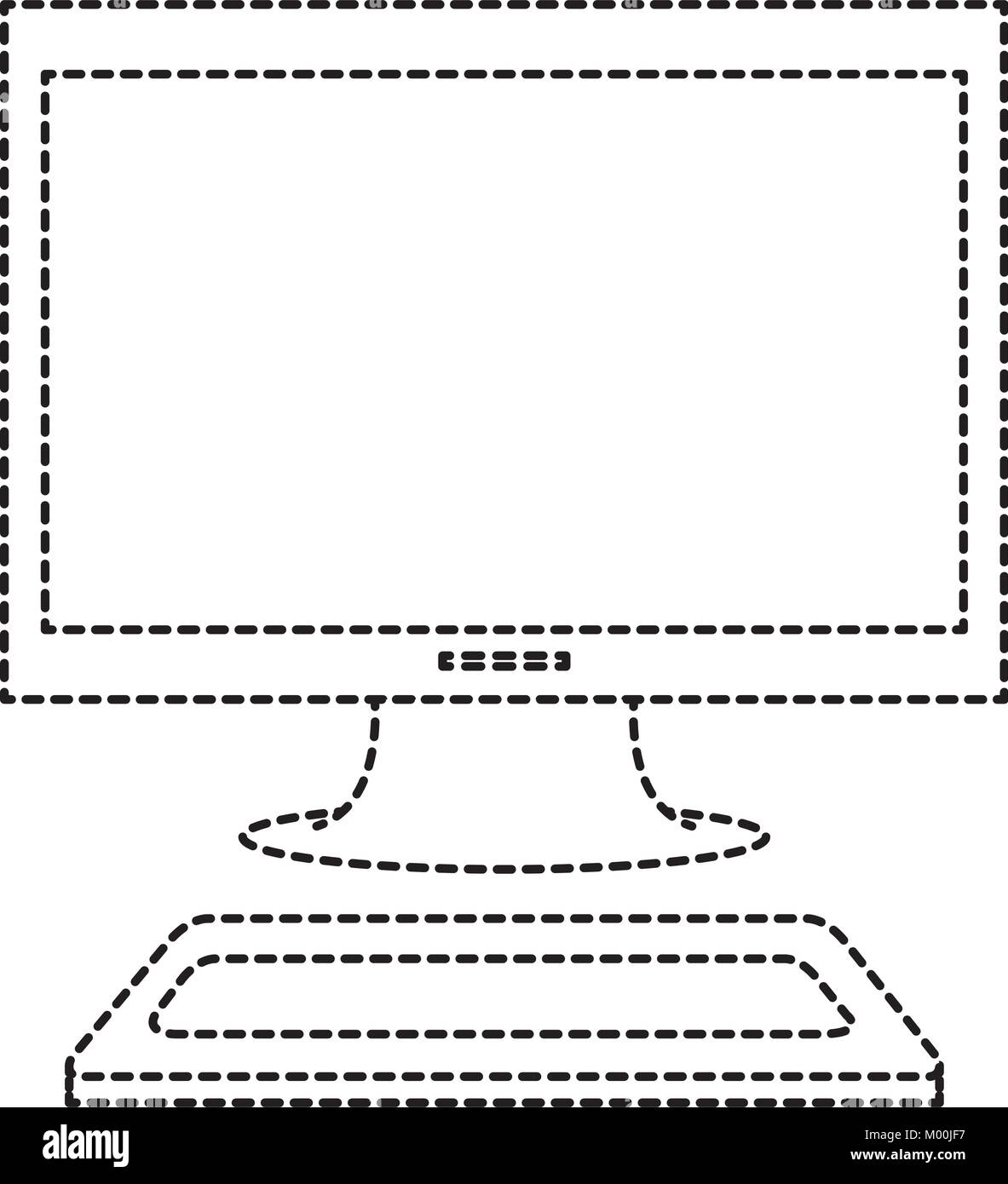 computer desktop isolated icon Stock Vector Image & Art - Alamy