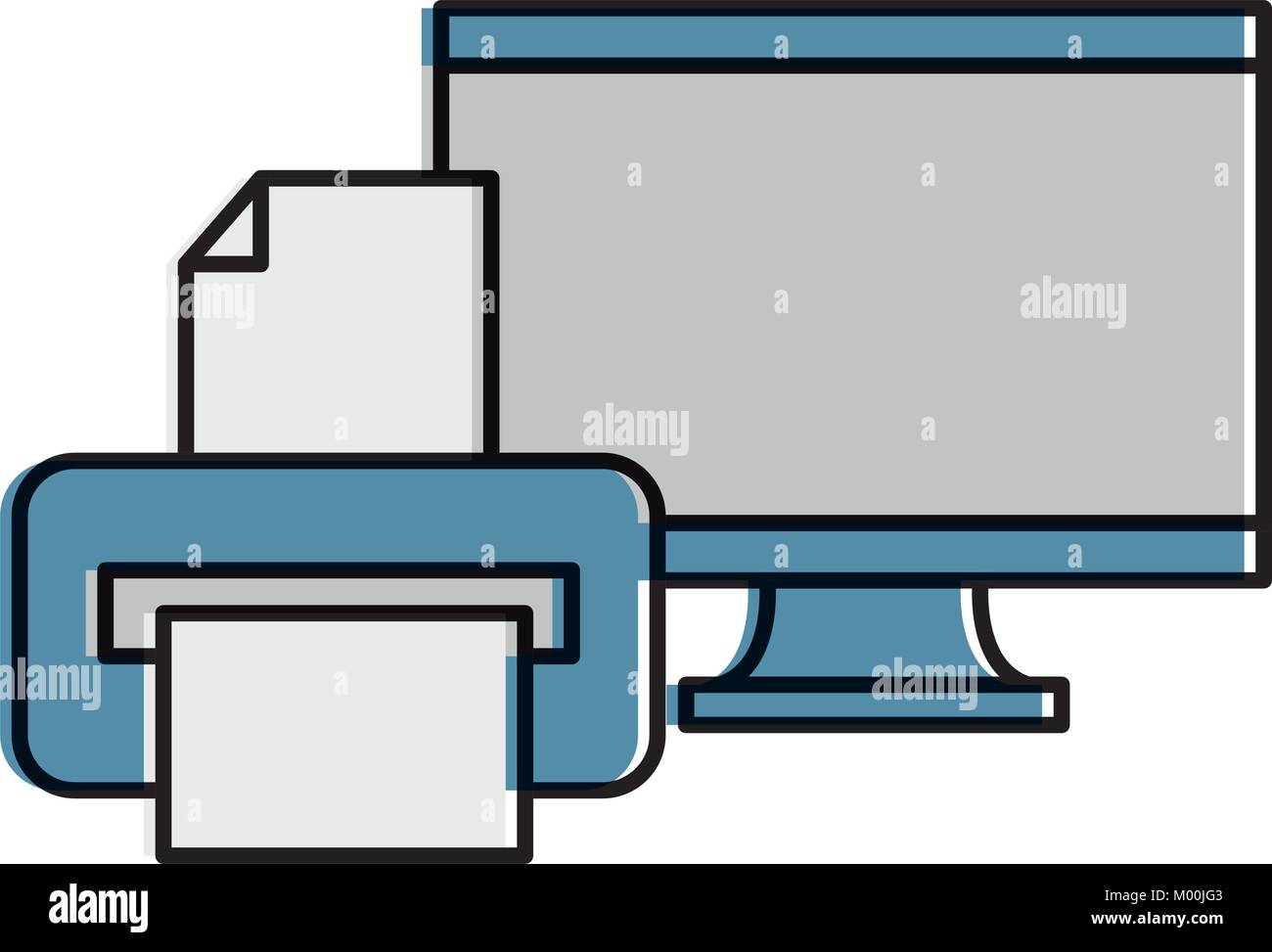 Lcd monitor printer hi-res stock photography and images - Alamy