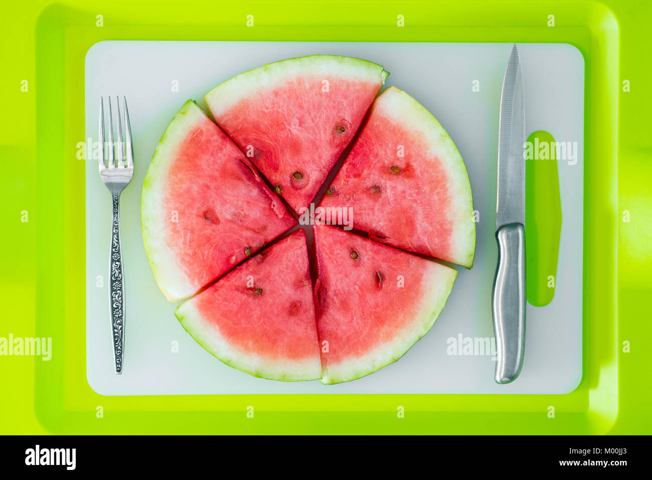 Watermelon triangle hi-res stock photography and images - Alamy