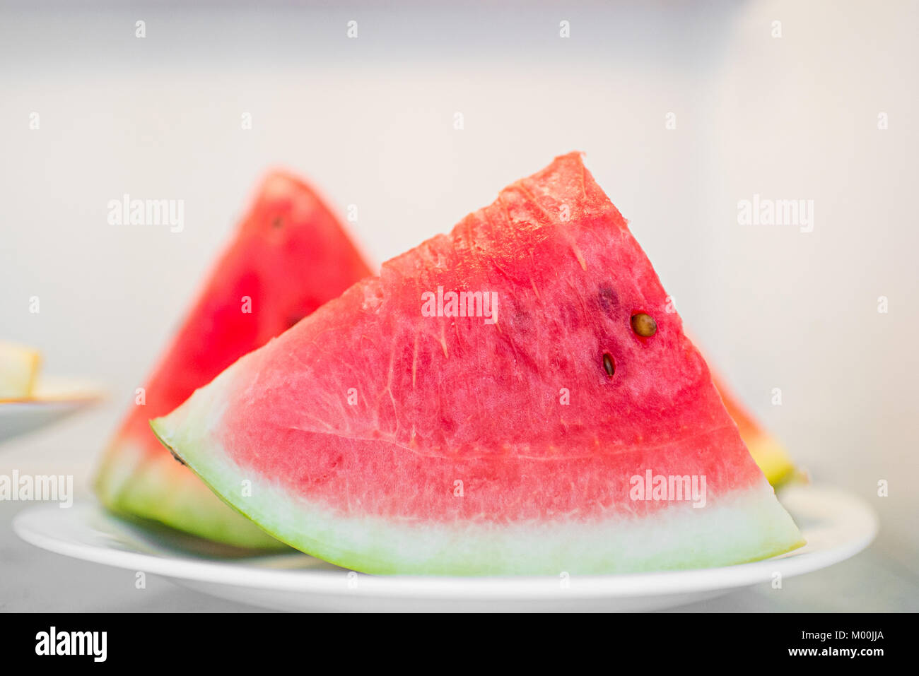 Fresh tasty watermelon sliced in a fridge Stock Photo - Alamy