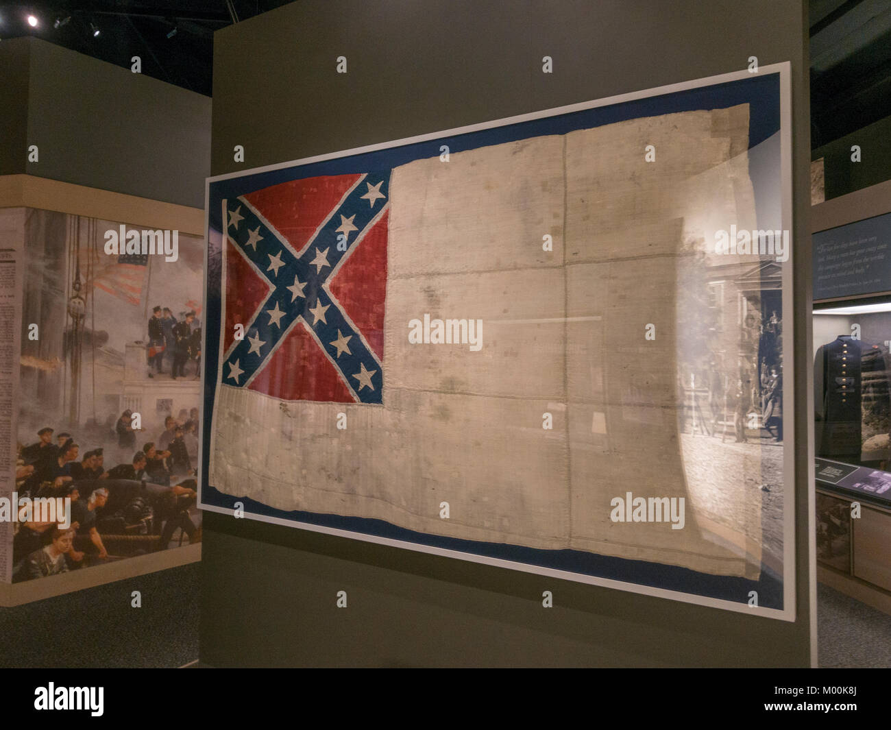 Navel ensign of the CSS Florida on display in the Gettysburg Museum and ...