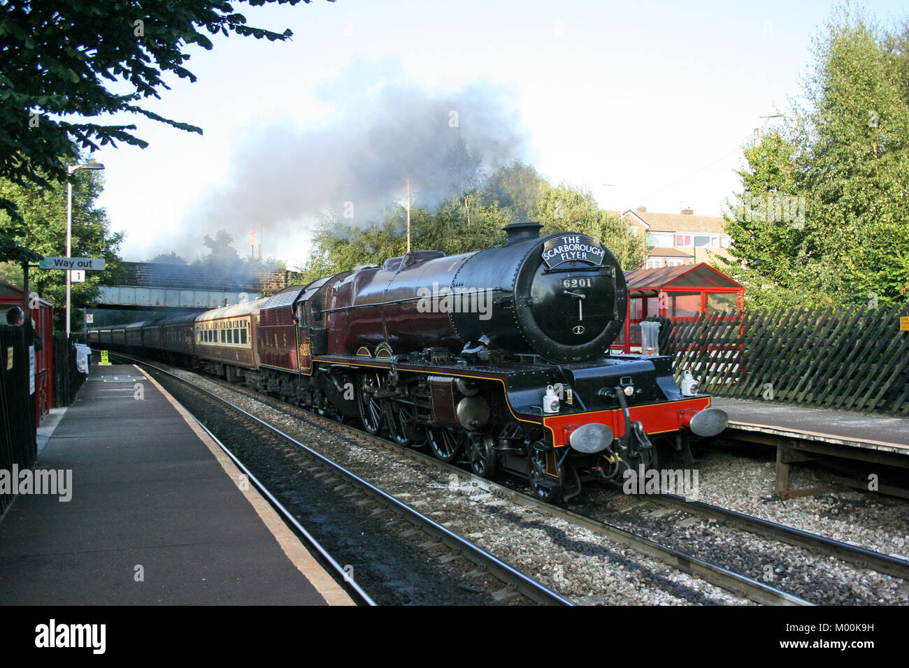 LMS Pacific Steam Locomotive No. 6201 Princess Elizabeth at Deighton ...