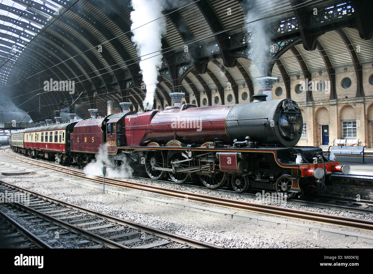 LMS Pacific Steam Locomotive No. 6201 Princess Elizabeth at York ...