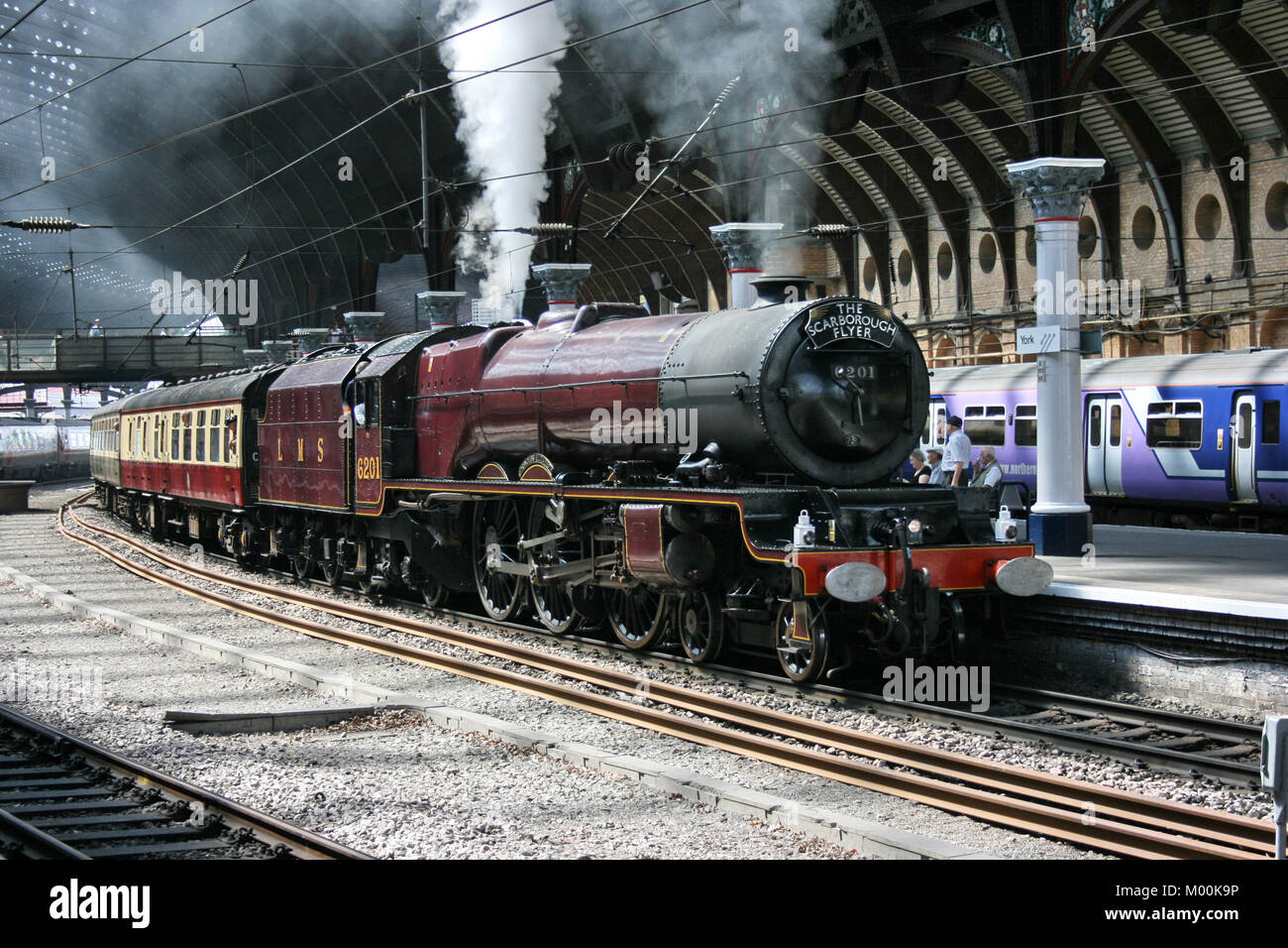 LMS Pacific Steam Locomotive No. 6201 Princess Elizabeth at York ...