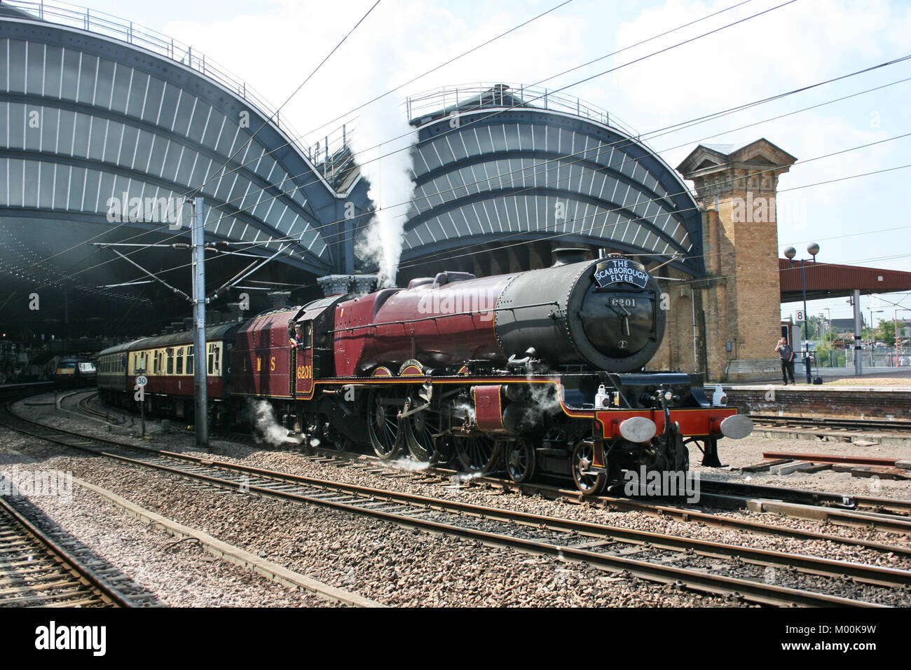 LMS Pacific Steam Locomotive No. 6201 Princess Elizabeth at York ...