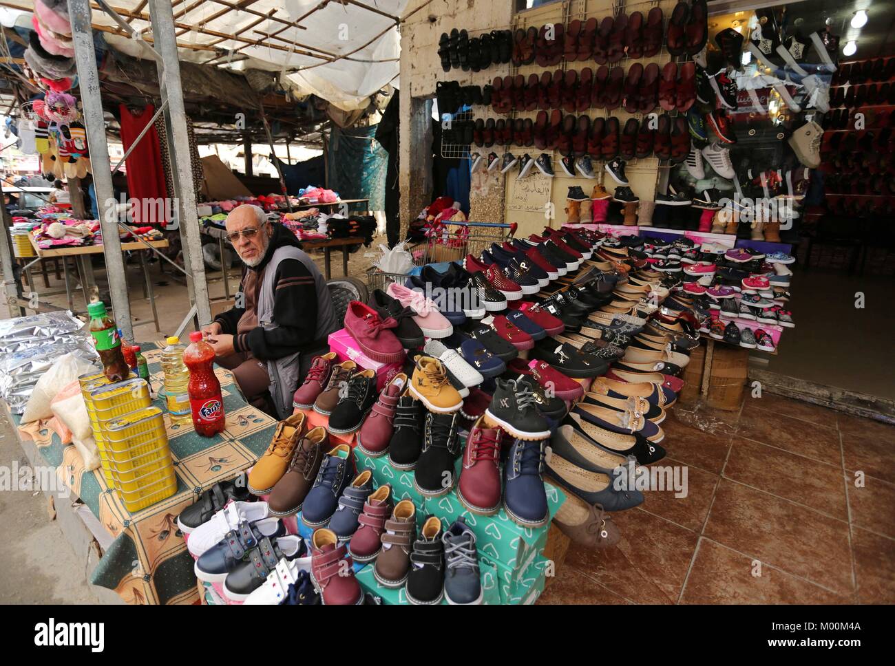 Al-Nusirat, Gaza Strip, Palestinian Territory. 17th Jan, 2018. A ...