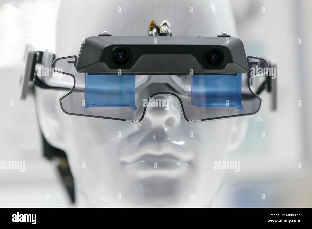 Tokyo, Japan. January 17, 2018. A prototype of an 3D-AR (Augmented ...