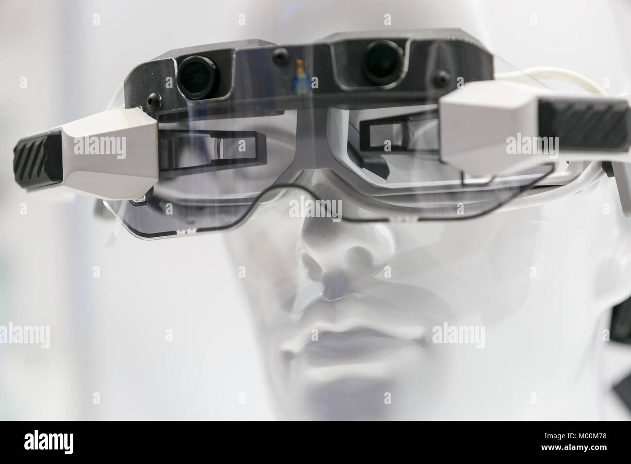 Tokyo, Japan. January 17, 2018. A prototype of an 3D-AR (Augmented ...