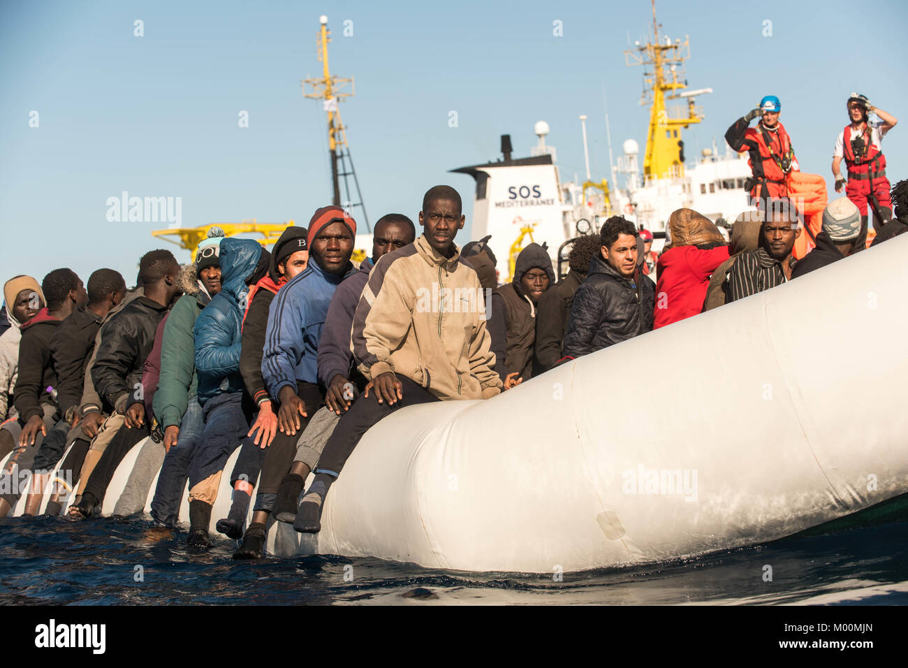 SOS Mediterranee; Medecins sans frontieres; Search and Rescue Mission ...