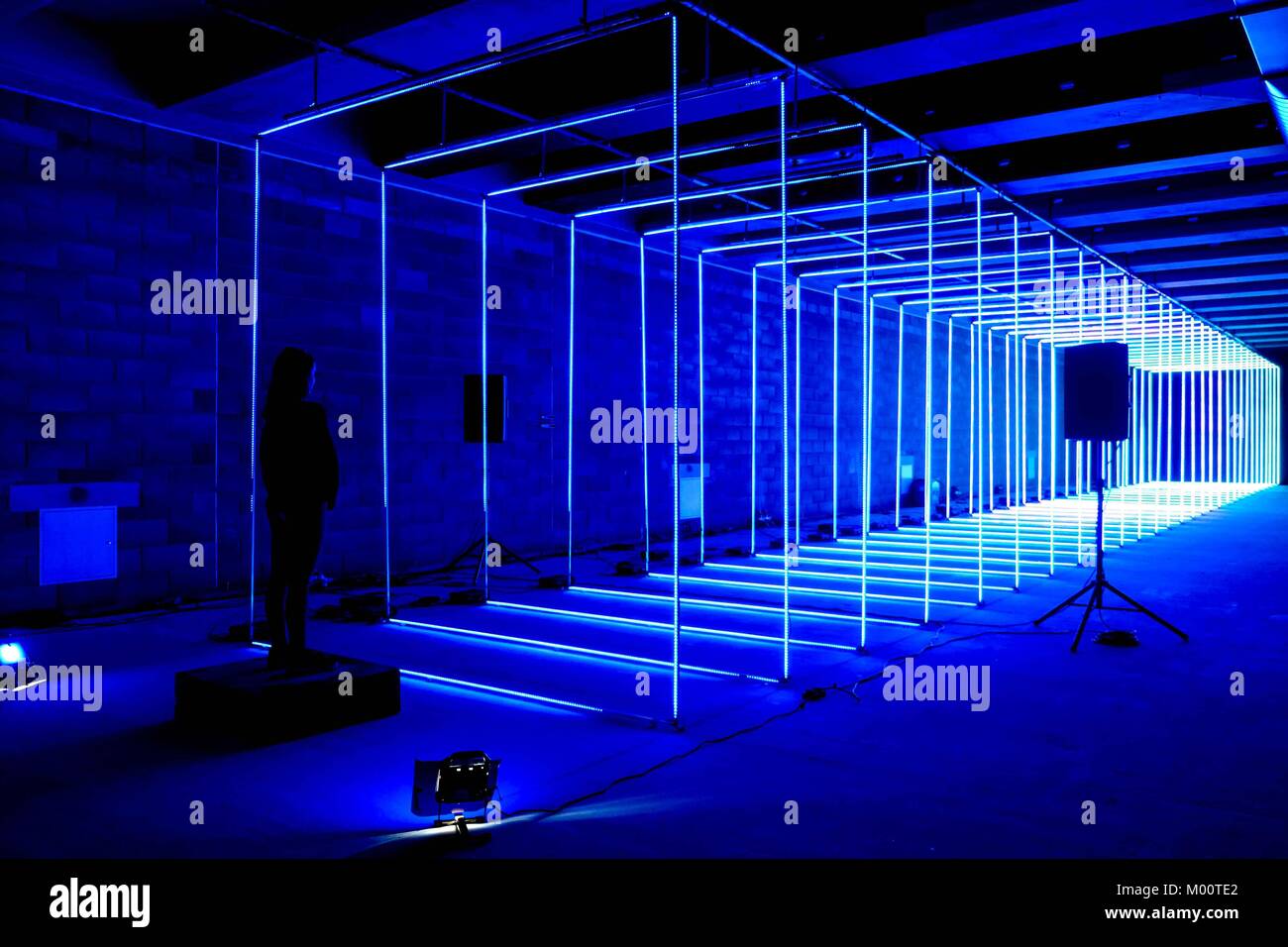 London, UK. 17th Jan, 2018. Winter Lights interactive art installations ...