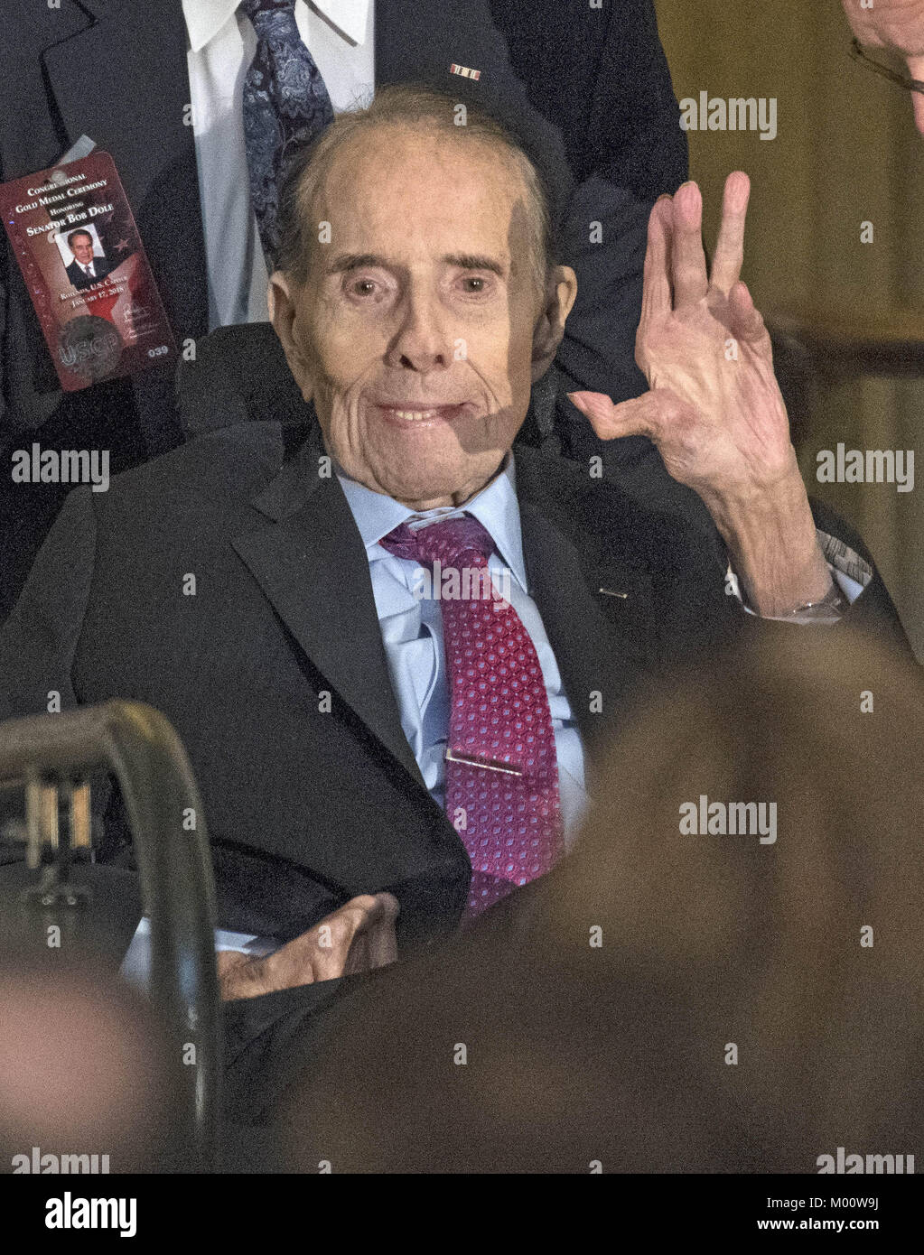 Washington, USA. 17th Jan, 2018. Former United States Senator Bob Dole ...