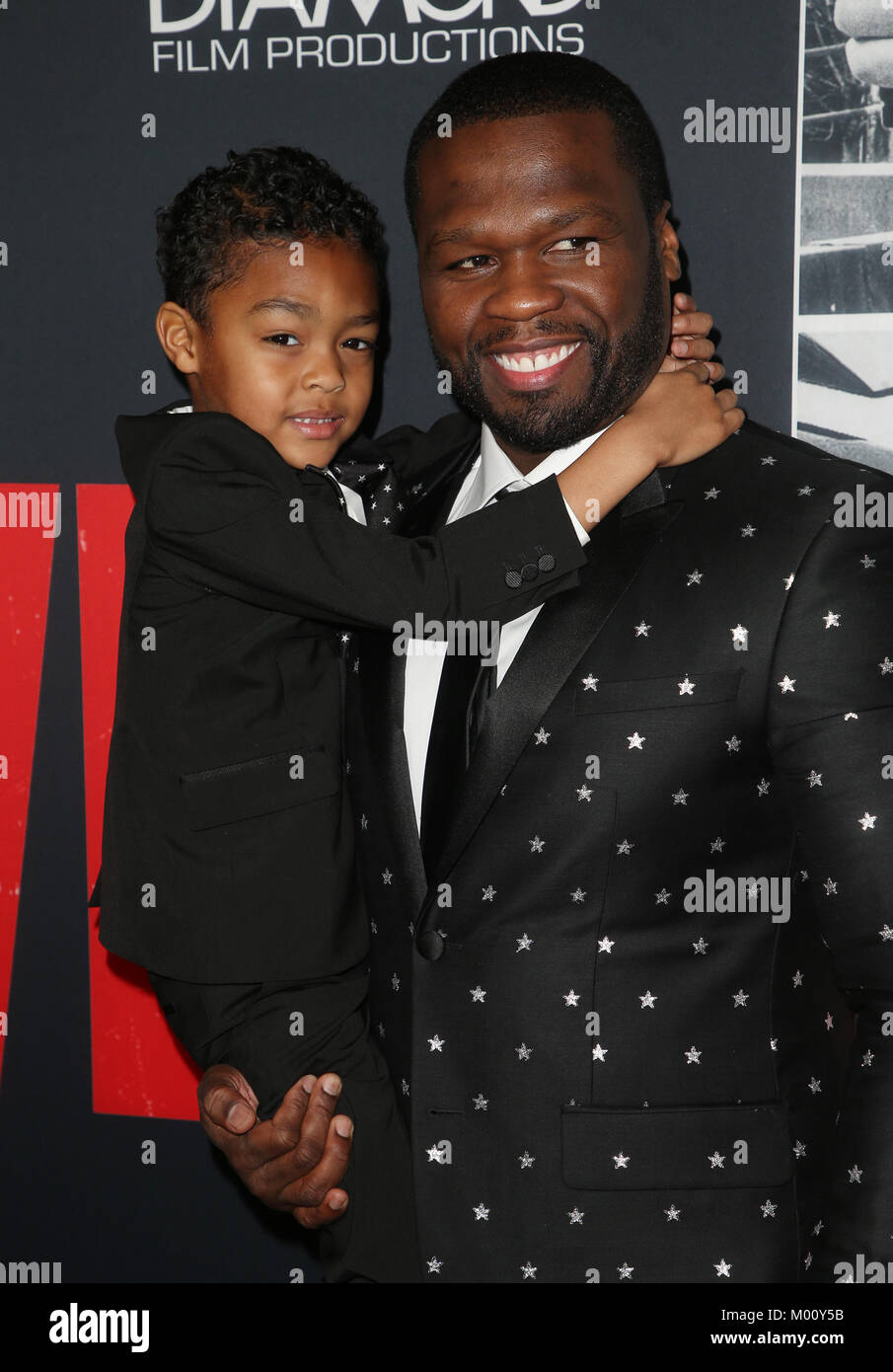 Los Angeles, Ca, USA. 17th Jan, 2018. Curtis '50 Cent' Jackson and Sire ...