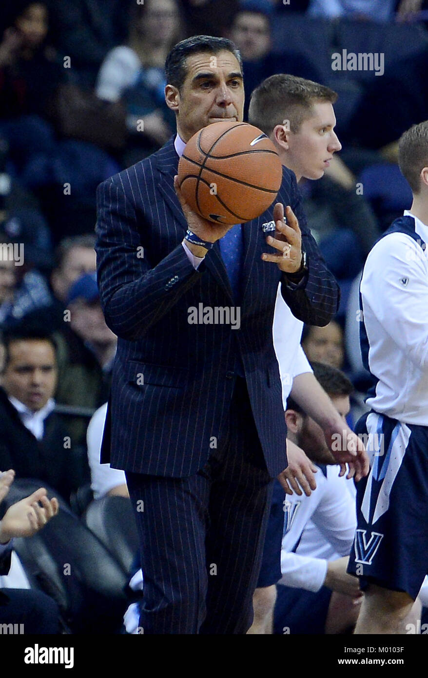 Washington, DC, USA. 17th Jan, 2018. 2018017 - Villanova head coach JAY ...