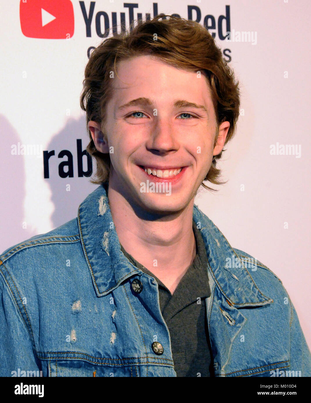 Los Angeles, California, USA. 17th January, 2017. Actor Joey Luthman ...