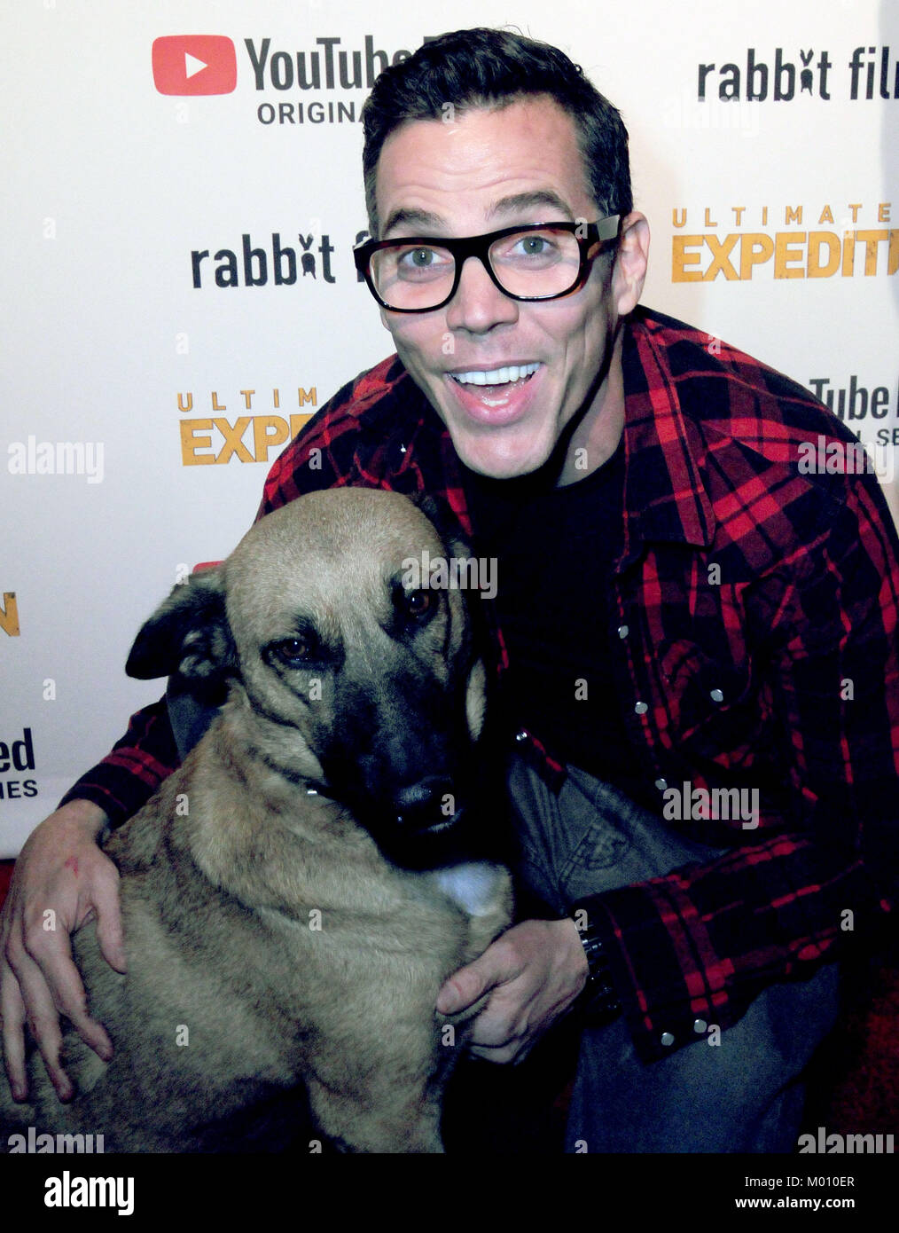 Los Angeles, California, USA. 17th Jan, 2017. Actor Steve-O and his dog ...