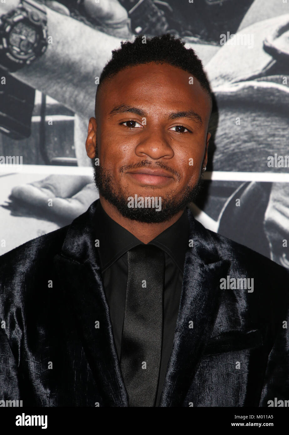 LOS ANGELES, CA - JANUARY 17: Ron J. Rock, at the premiere of Den Of ...