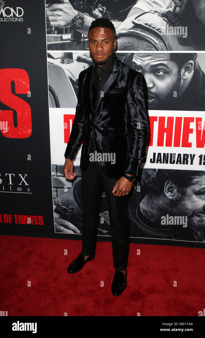 LOS ANGELES, CA - JANUARY 17: Ron J. Rock, at the premiere of Den Of ...