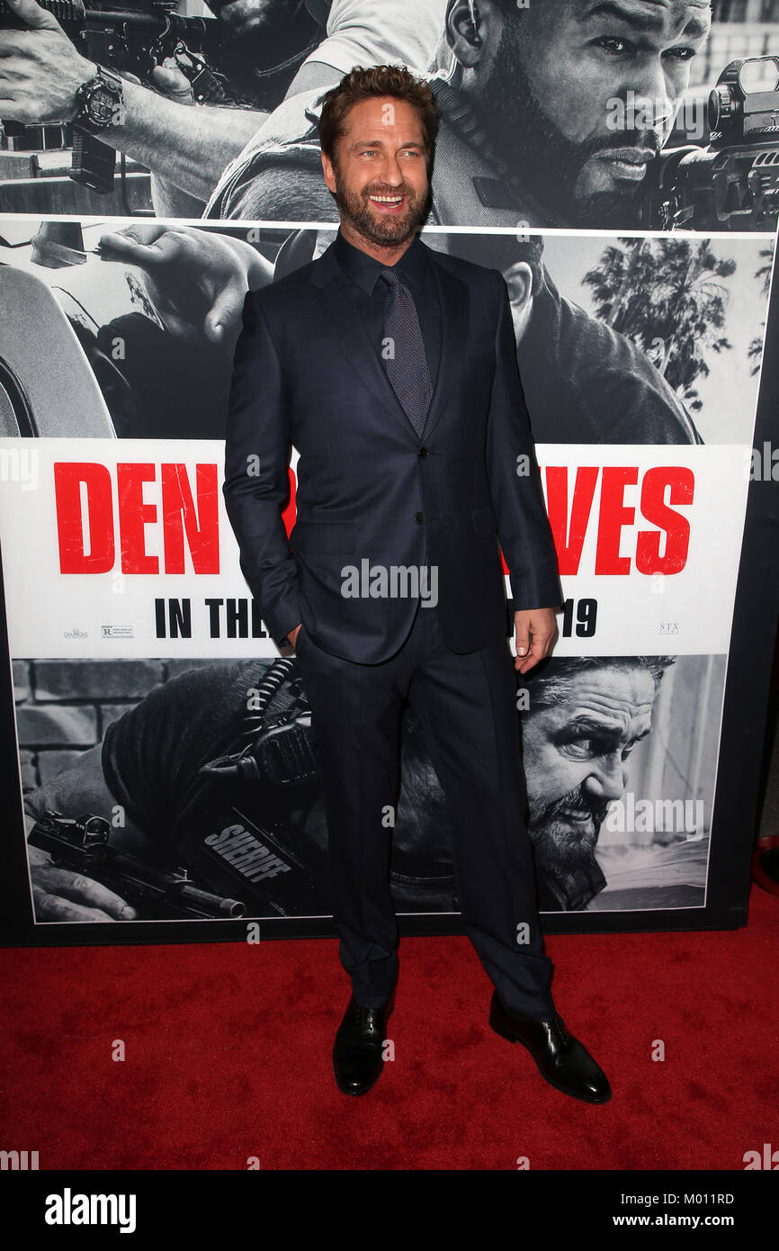 Los Angeles, Ca, USA. 17th Jan, 2018. Gerard Butler, at the premiere of ...