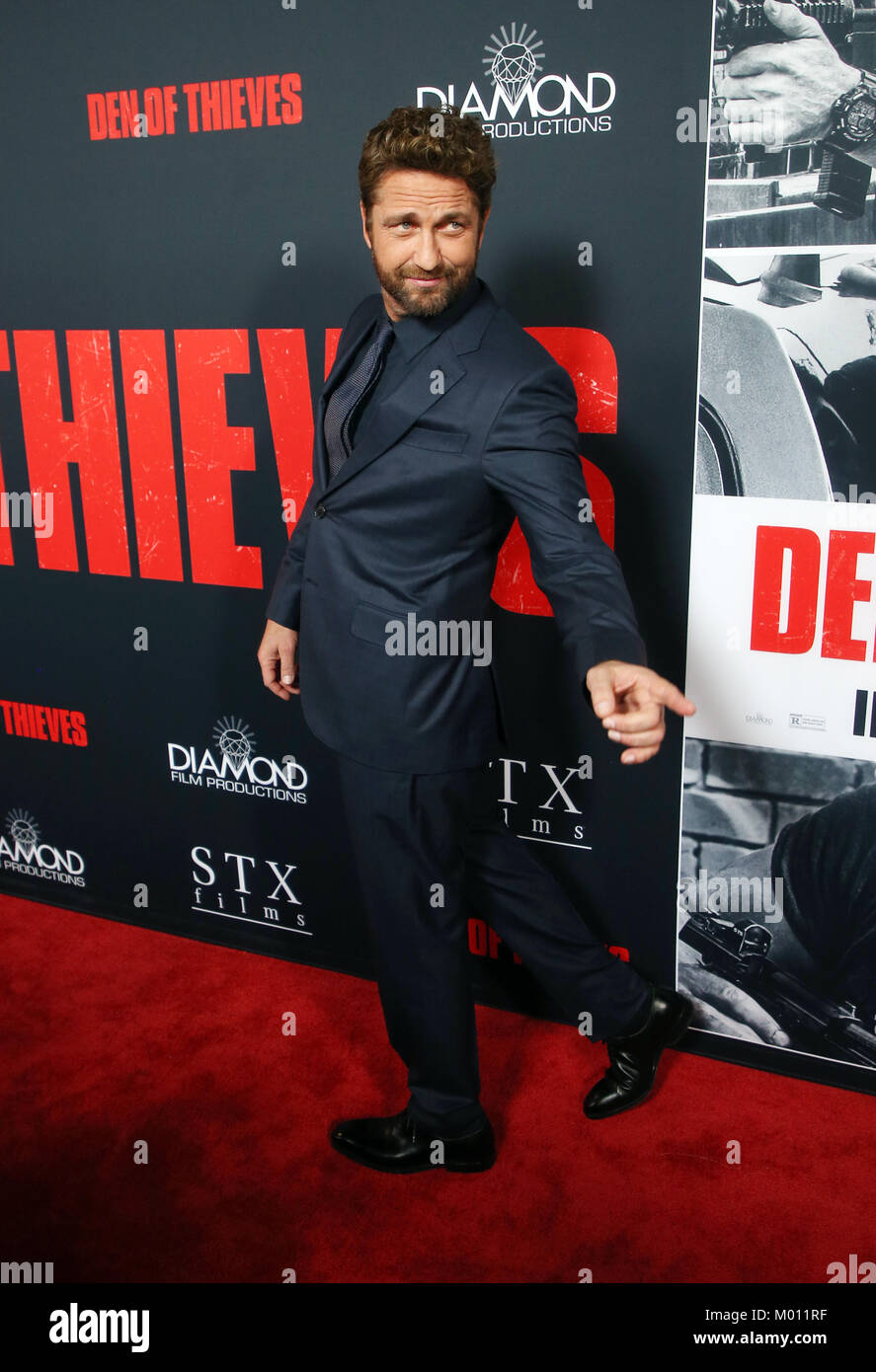 Los Angeles, Ca, USA. 17th Jan, 2018. Gerard Butler, at the premiere of ...