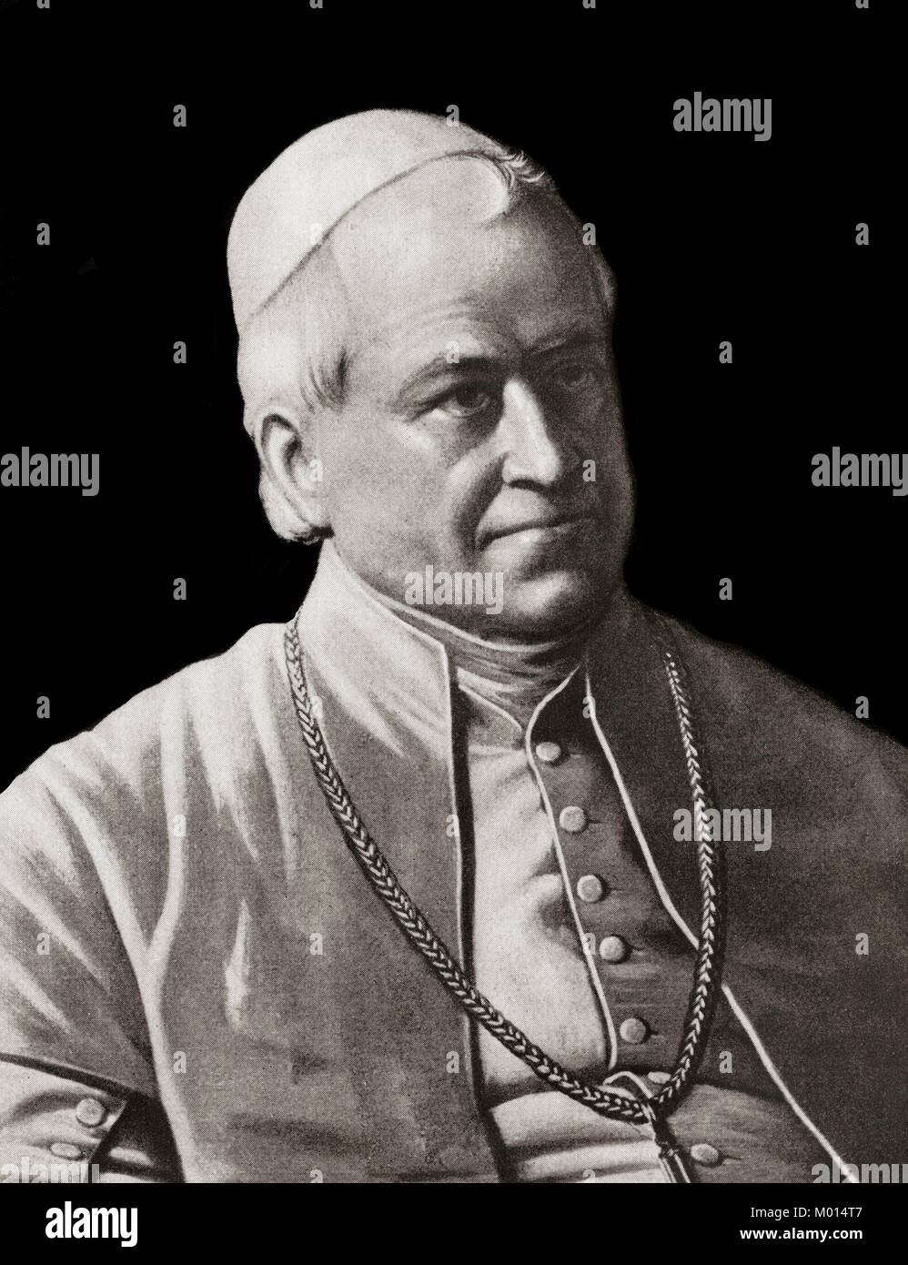 Pope Pius IX, 1792 –1878, was Pope from 1846 to his death Stock Photo ...