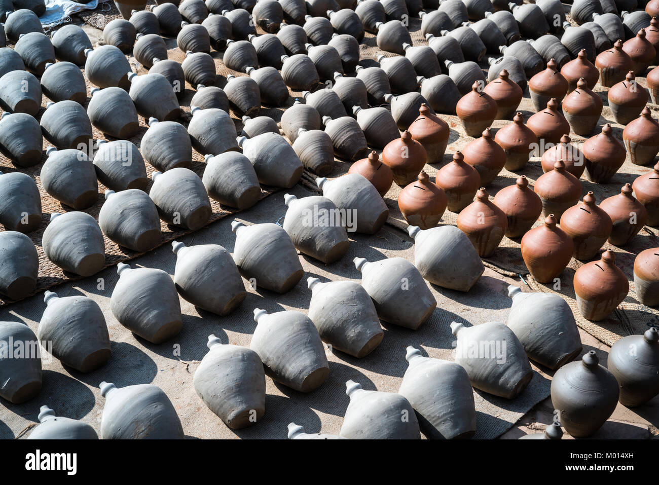 Pottery square, Bhaktapur, Nepal Stock Photo - Alamy