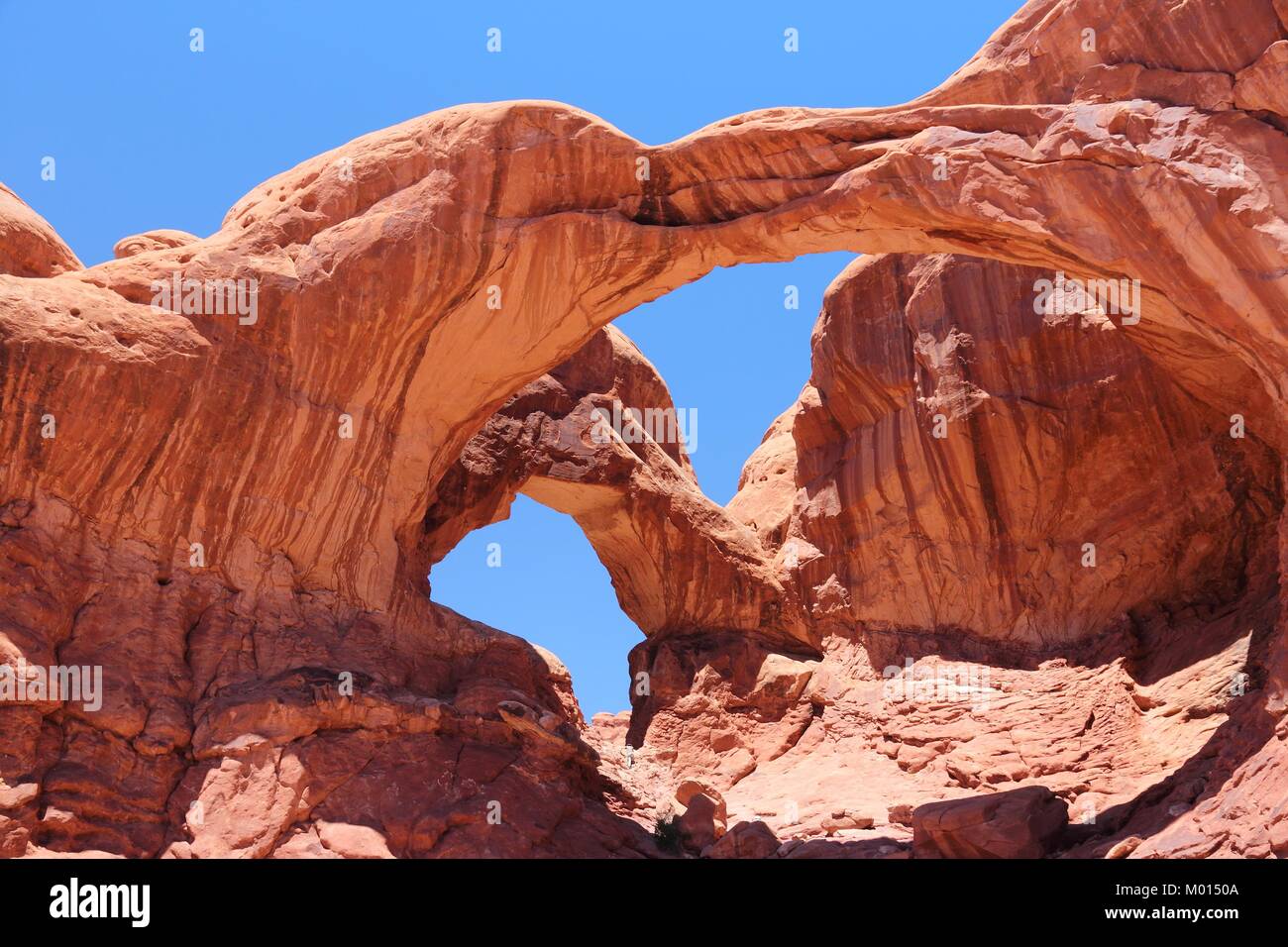 Arches National Park in Utah, USA. Famous Double Arch Stock Photo - Alamy