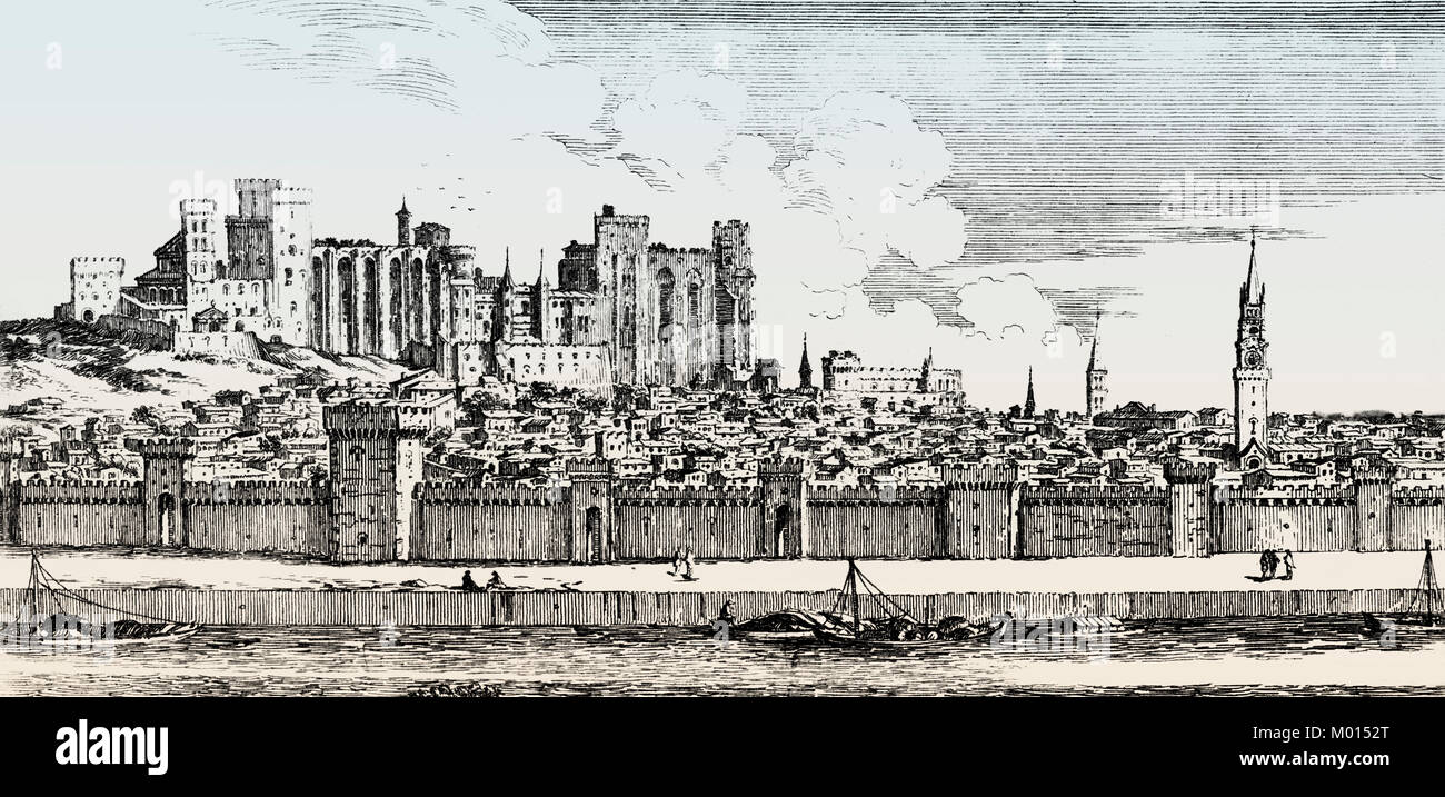 Avignon papacy map hi-res stock photography and images - Alamy