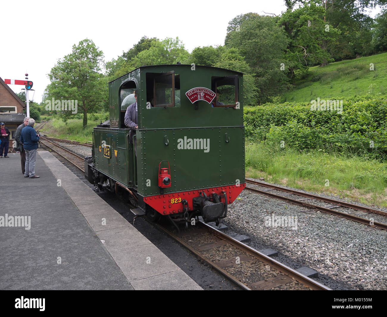 Locomotive "The Countess" on the Welshpool and Llanfair light railway ...