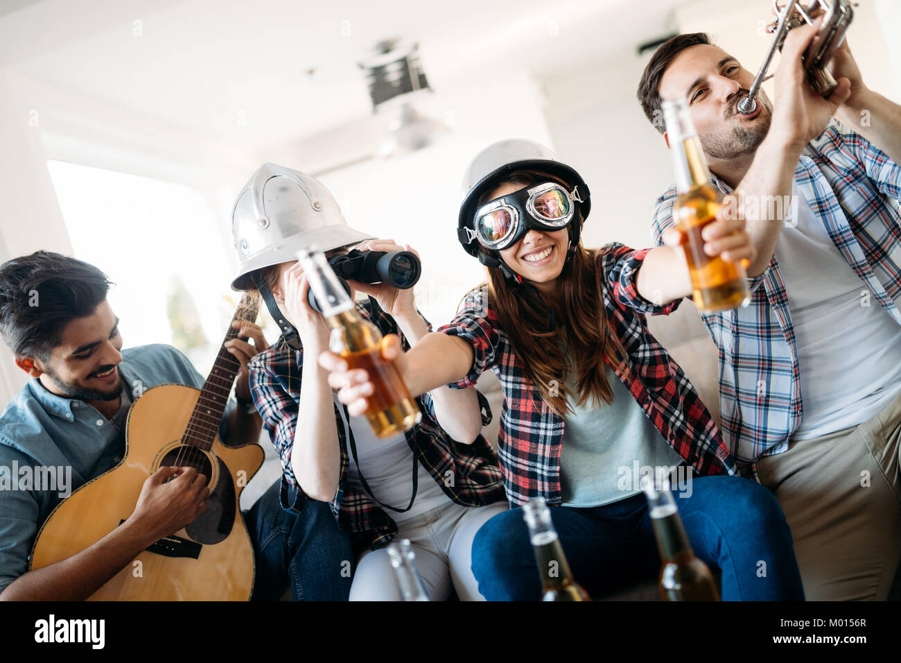 Group Of Friends Drinking Alcohol High Resolution Stock Photography and ...