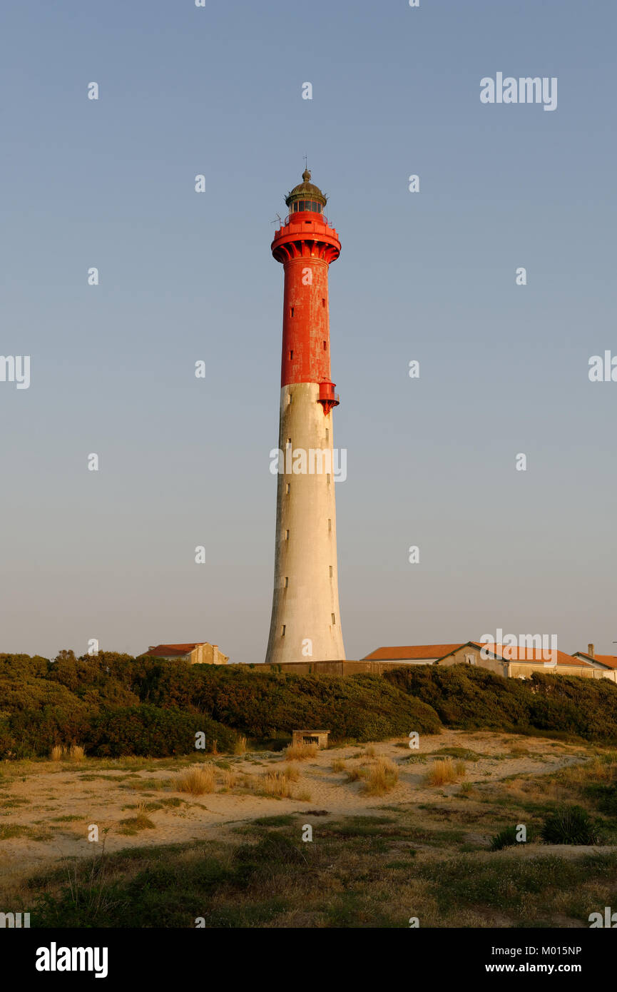 The Lighthouse of La Coubre or Phare de La Coubre, La Tremblade, France ...